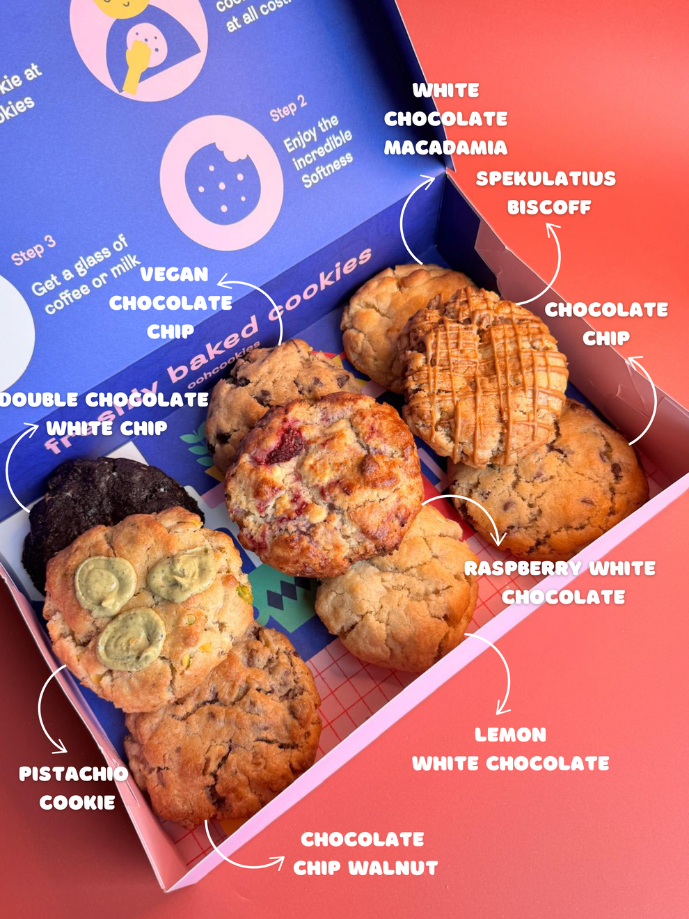 OOH! Cookies Tasting Box | Alle Cookies probieren | Handgemachte Cookies